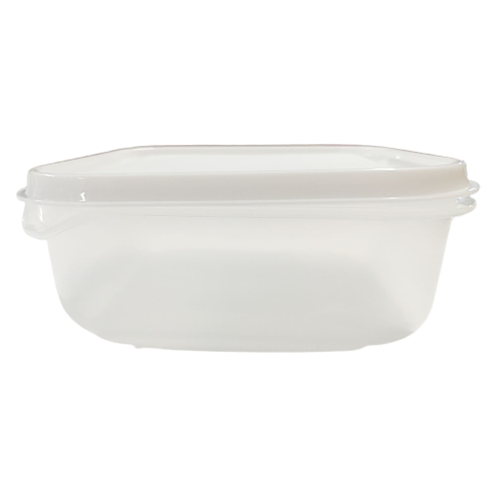 Contenedor de Plastico 650Ml 3 Pzas Mediano Blanco