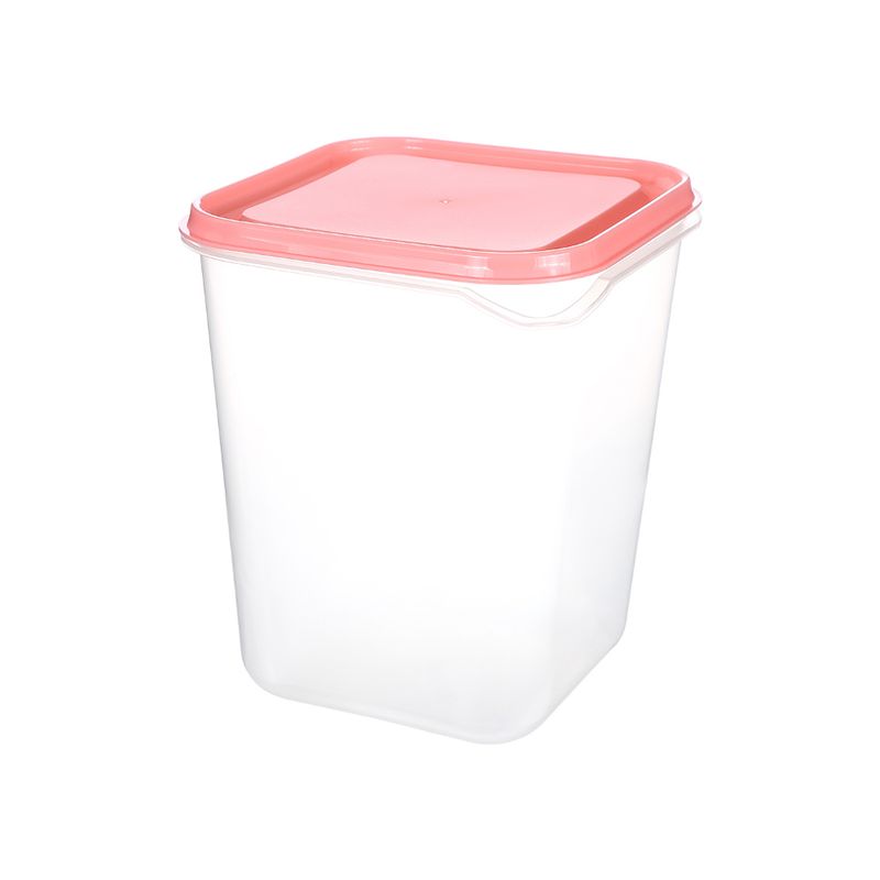 Contenedor de Plástico 3 Pzas 1800ML Grande Rosado