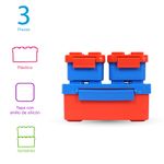 Contenedor Bento Building Blocks Series 3 Pzas