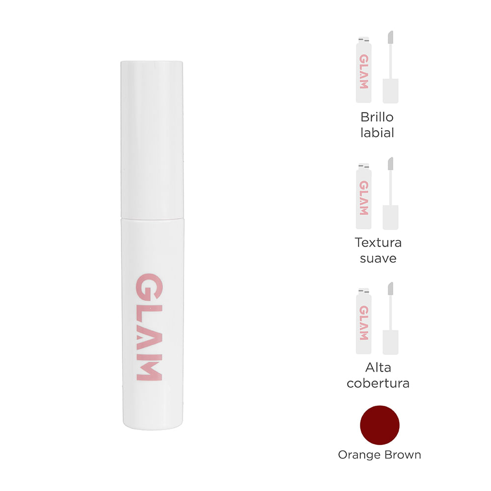 Labial Liquido Matte Glam 04 Orange Brown - Miniso