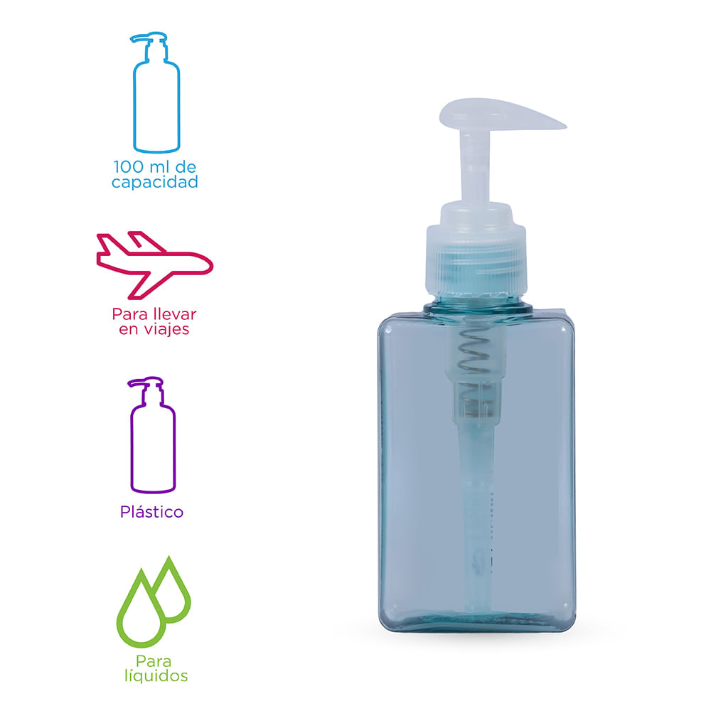 Botella de Viaje Loción Azul 100 Ml - Miniso