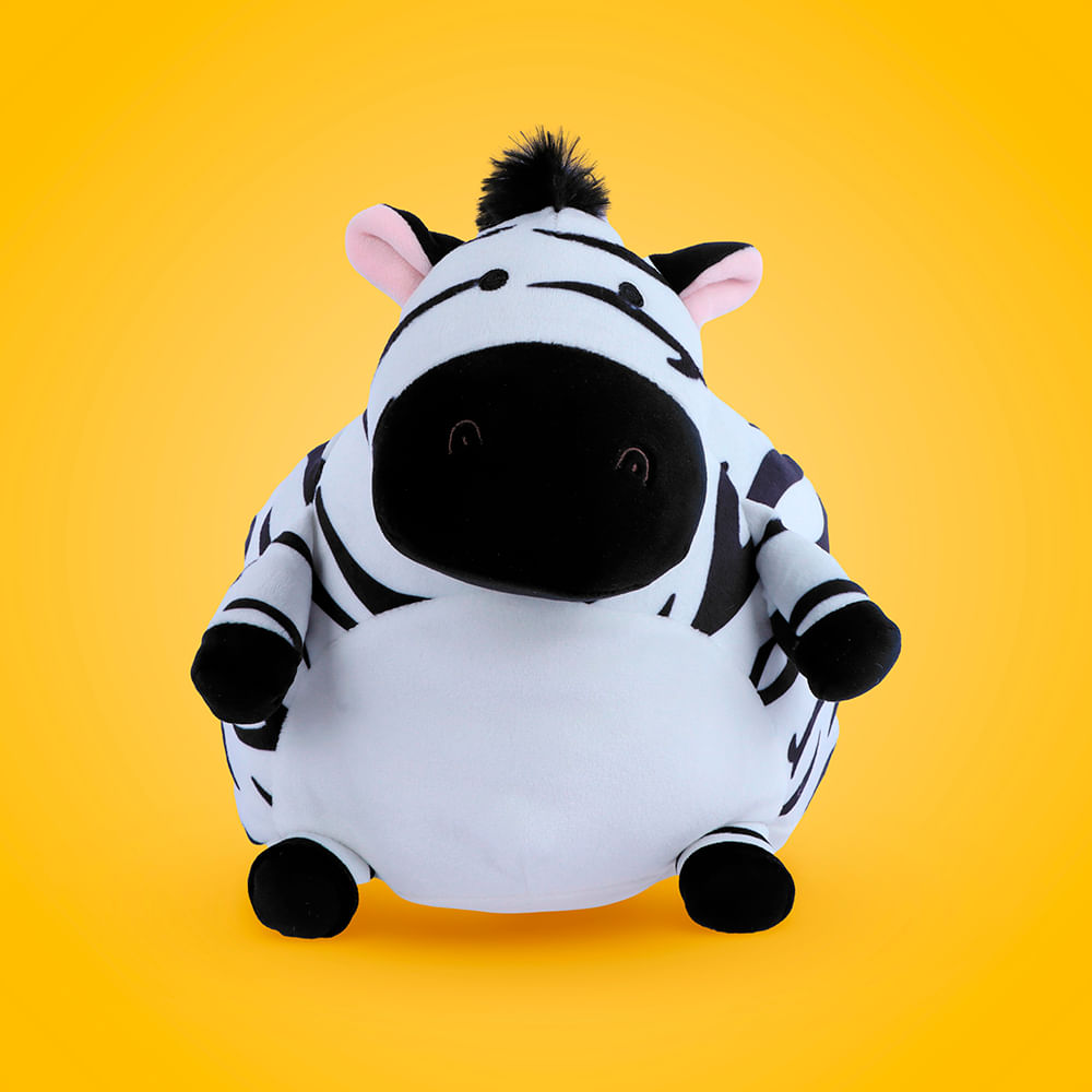 Peluche Redondo Zebra Miniso