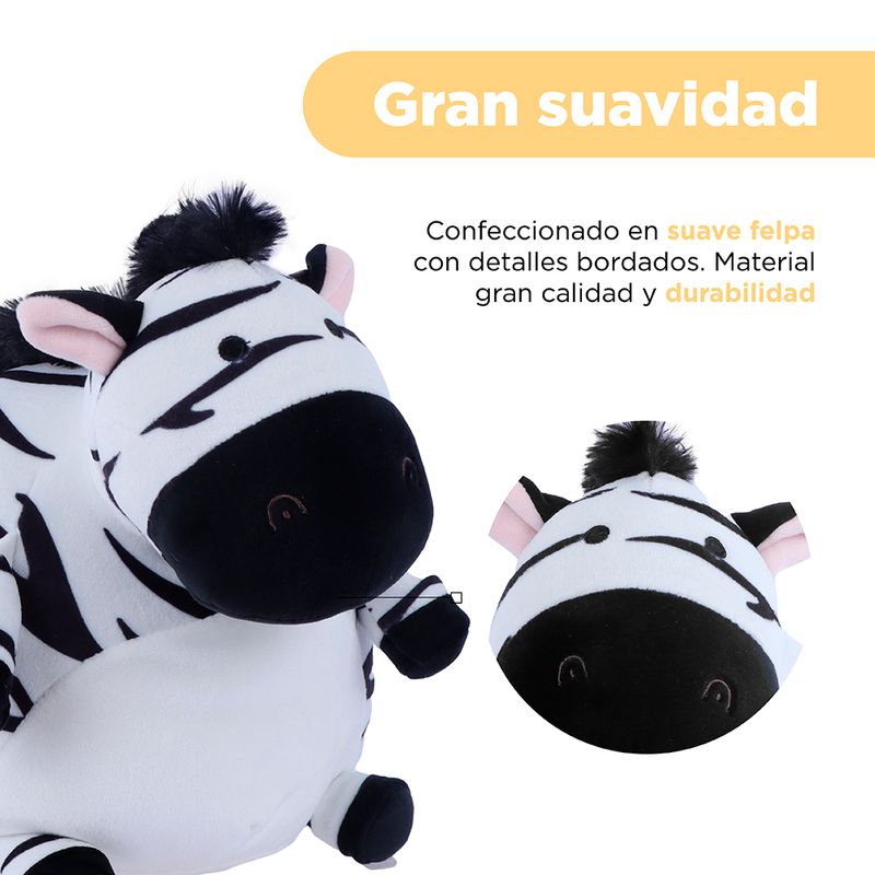 Peluche Redondo Zebra Miniso