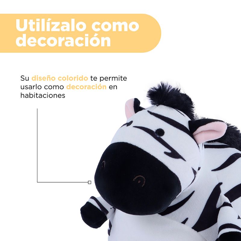 Peluche Redondo Zebra Miniso