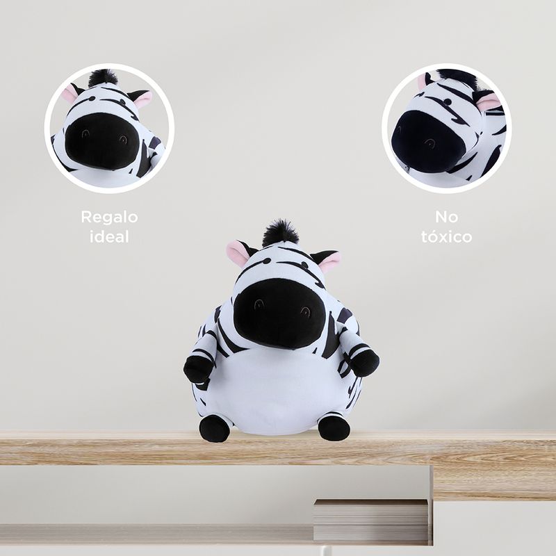 Peluche Redondo Zebra Miniso