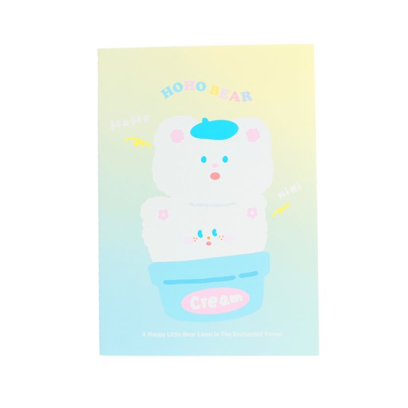 Cuadernos Cosidos A5 de la Serie de Hoho Bear 28 Hojas 3 Und Miniso