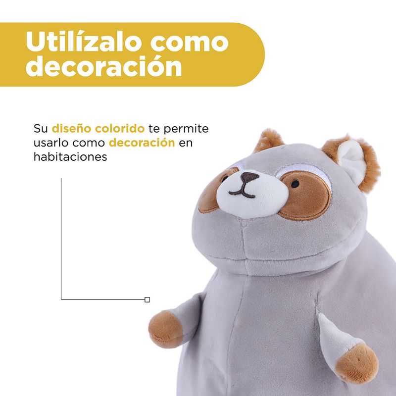 Peluche Redondo Mapache Miniso