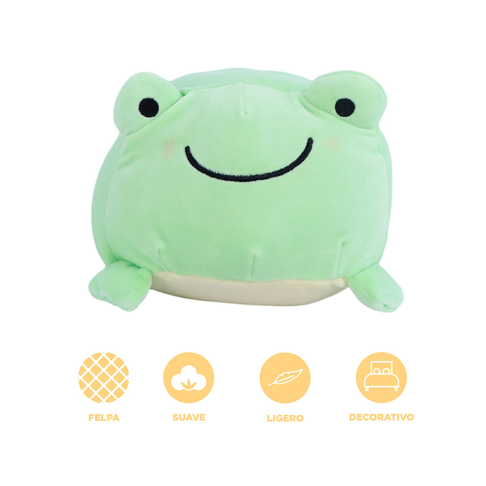 Peluche Rana Verde Mini Family - Miniso