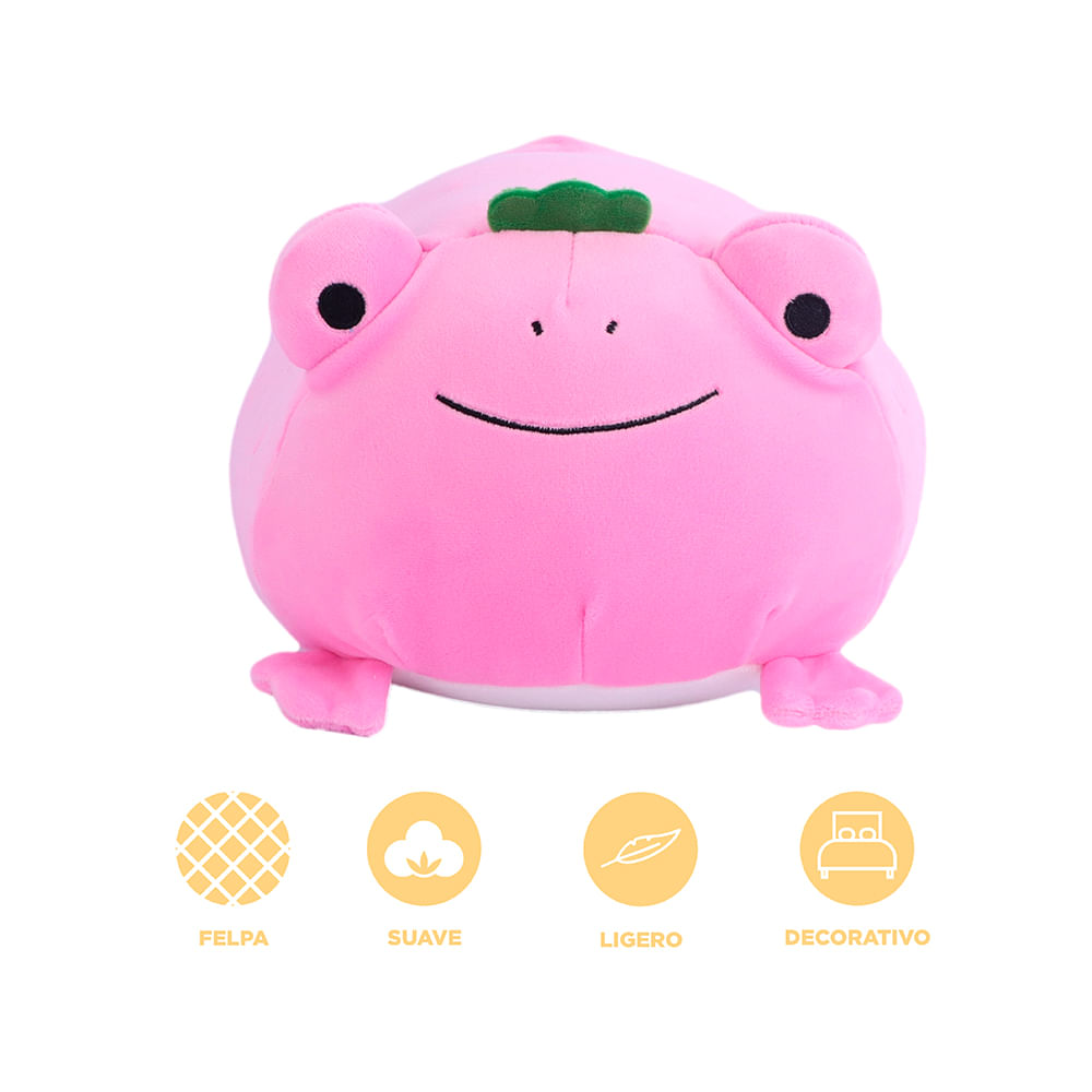 Peluche Rana Rosa Mini Family - Miniso