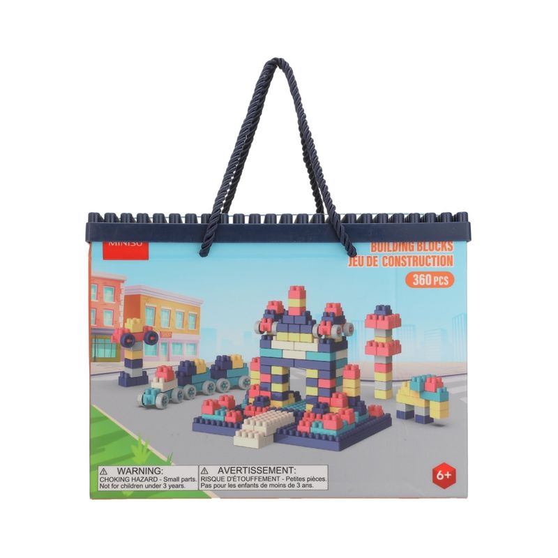 Bloques de Montaje Libre de Piezas Grandes 360 Pzas Serie Miniso