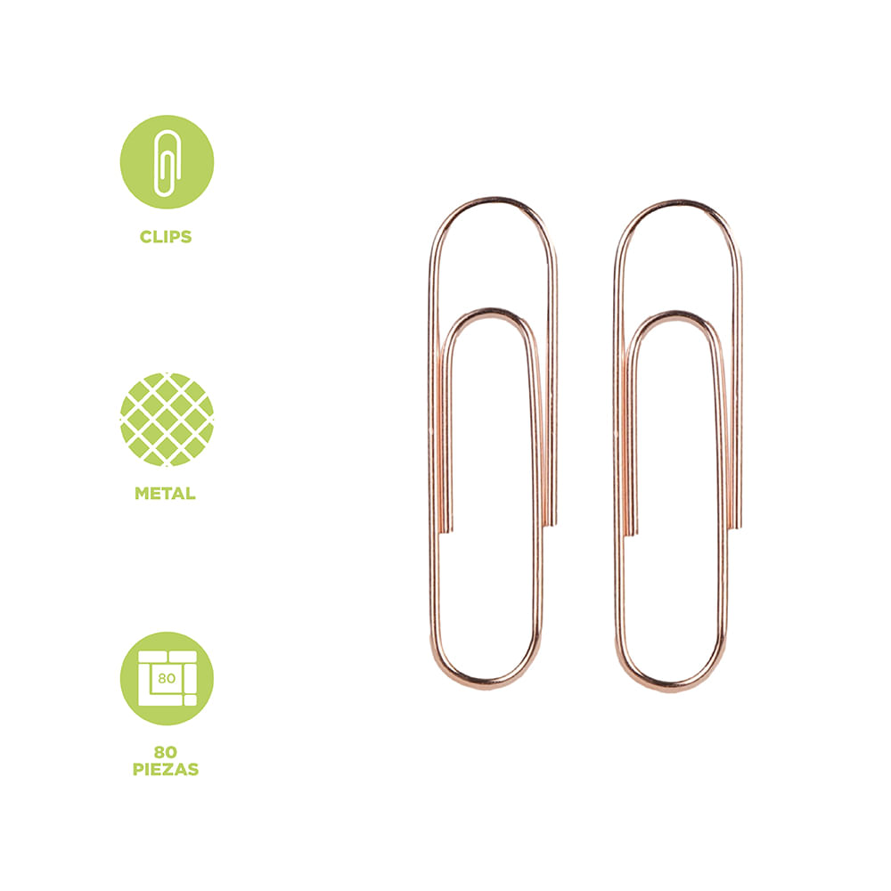 Clips Serie Rose Gold - Miniso
