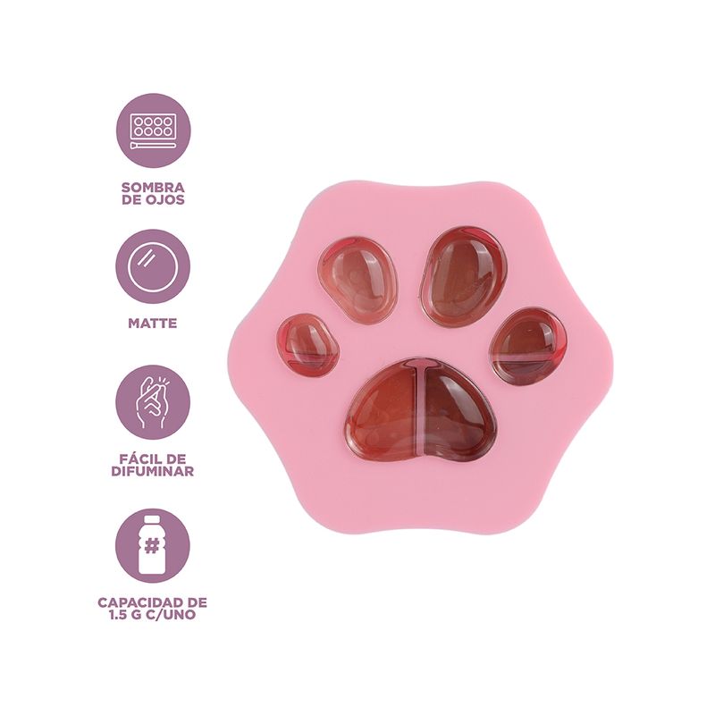 Paleta de Sombras para Ojos 4 Tonos Serie Paw Paw 01