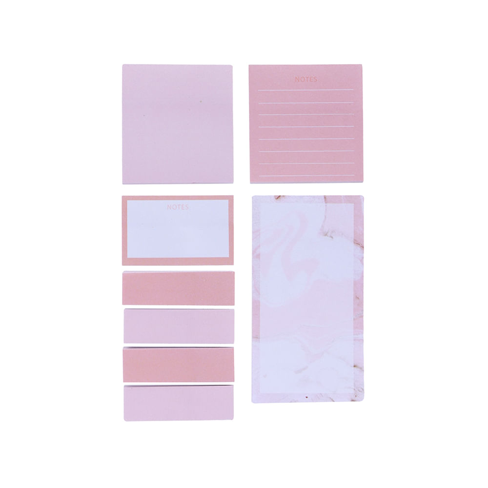 Post It Set de Fichas Serie Rose Gold