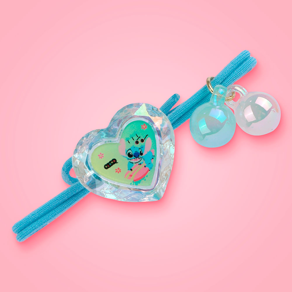 Moña de Corazon y Perlas Lilo & Stitch Disney