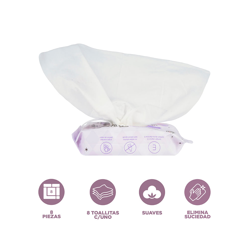 Mini Toallitas Humedas Serie Kuromi Olor a Uva - Miniso