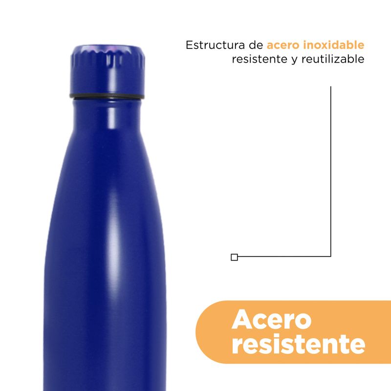 Botella de 500 Ml Color Solido Azul