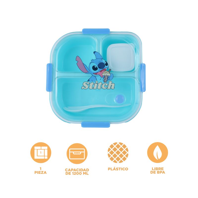Tupper para Lunch 1200 Ml Serie Disney Stitch