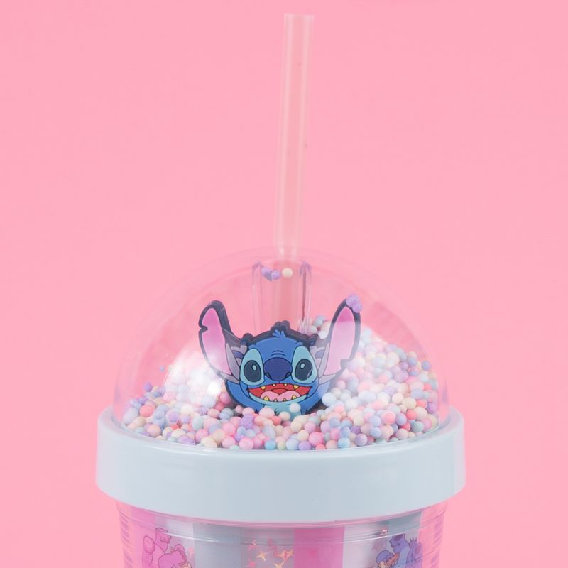 Vaso de Plastico con Pitillo Serie Lilo & Stitch 420 Ml Stitch