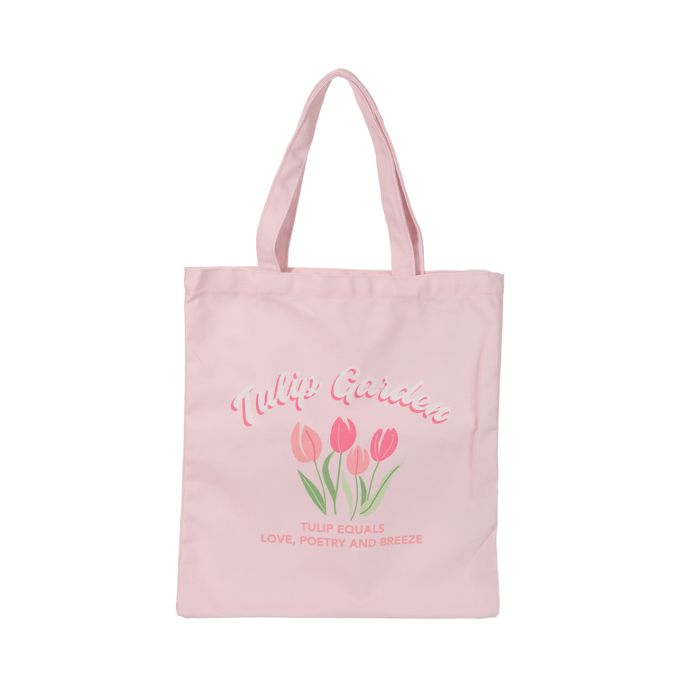 Bolso de Compras Miniso Coleccion Tulip Garden Rosa