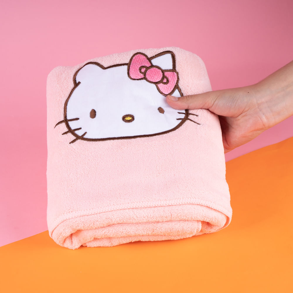 Toalla de Baño de Microfibra Serie Hello Kitty Sanrio Rosa - Miniso