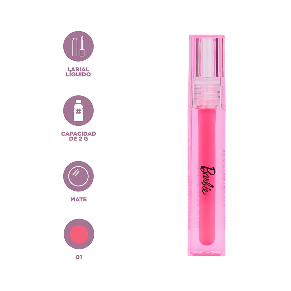 Labial Liquido Serie Barbie 01