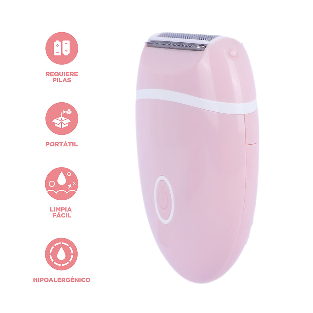 Rasuradora Para Mujer Portatil Rosa - Miniso