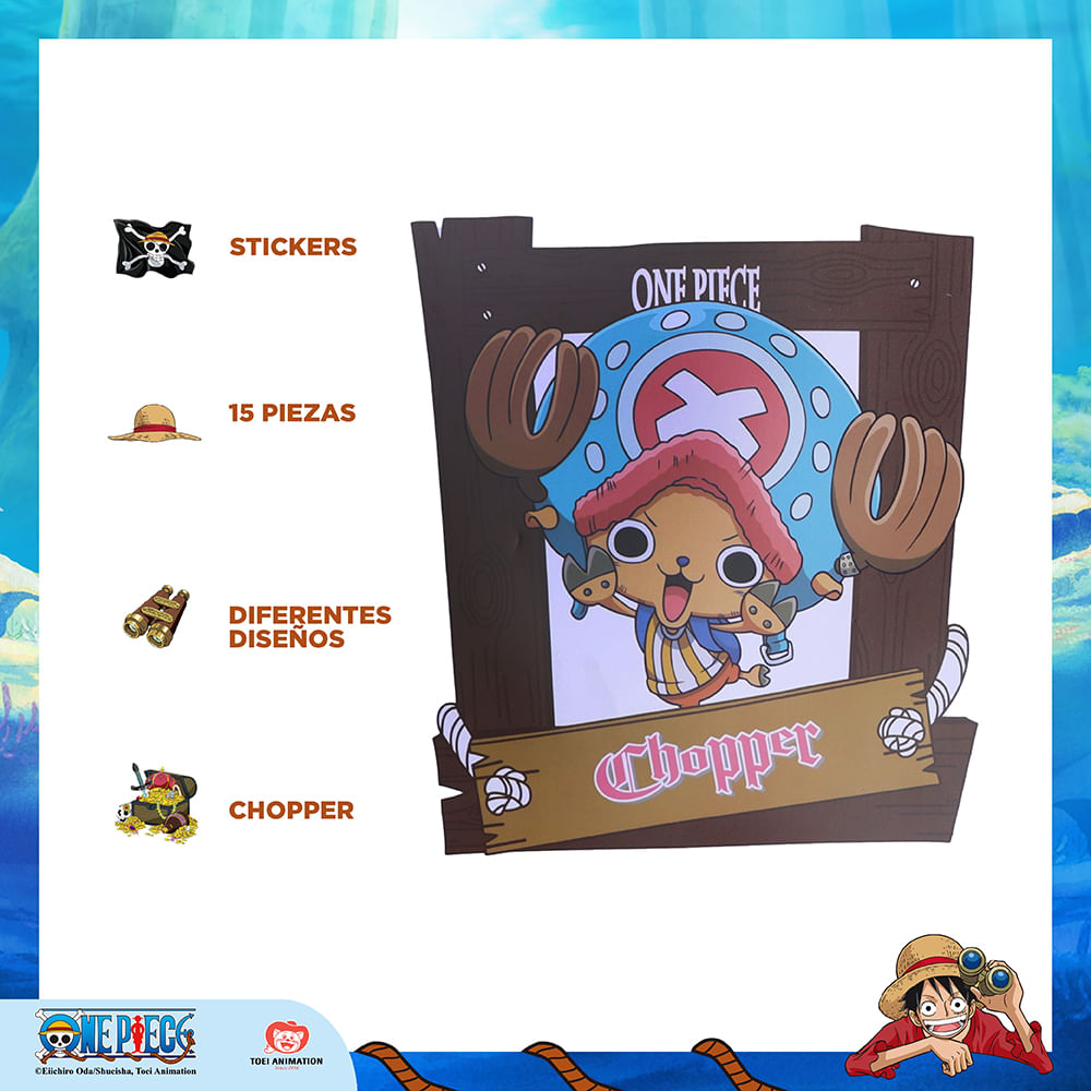 Stickers Chopper Serie One Piece - Miniso