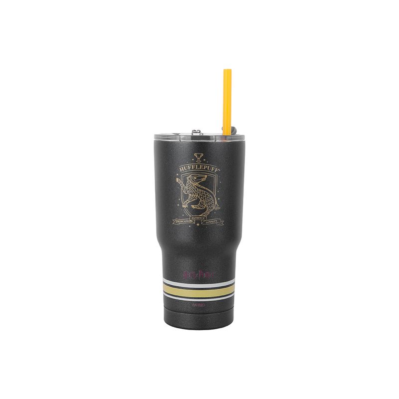 Vaso de 580 Ml con Dije y Pitillo Serie Harry Potter Negro