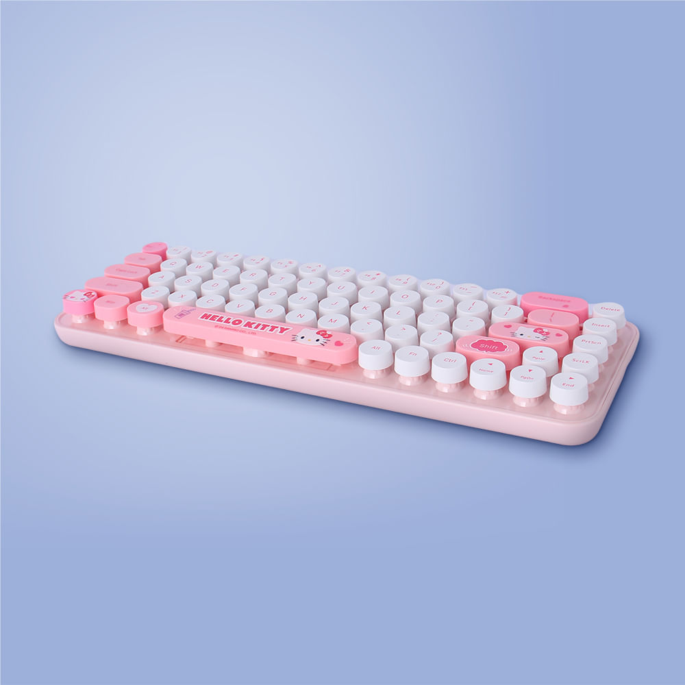 Teclado Inalambrico Hello Kitty Mod Sk 676Ag Serie Sanrio - Miniso