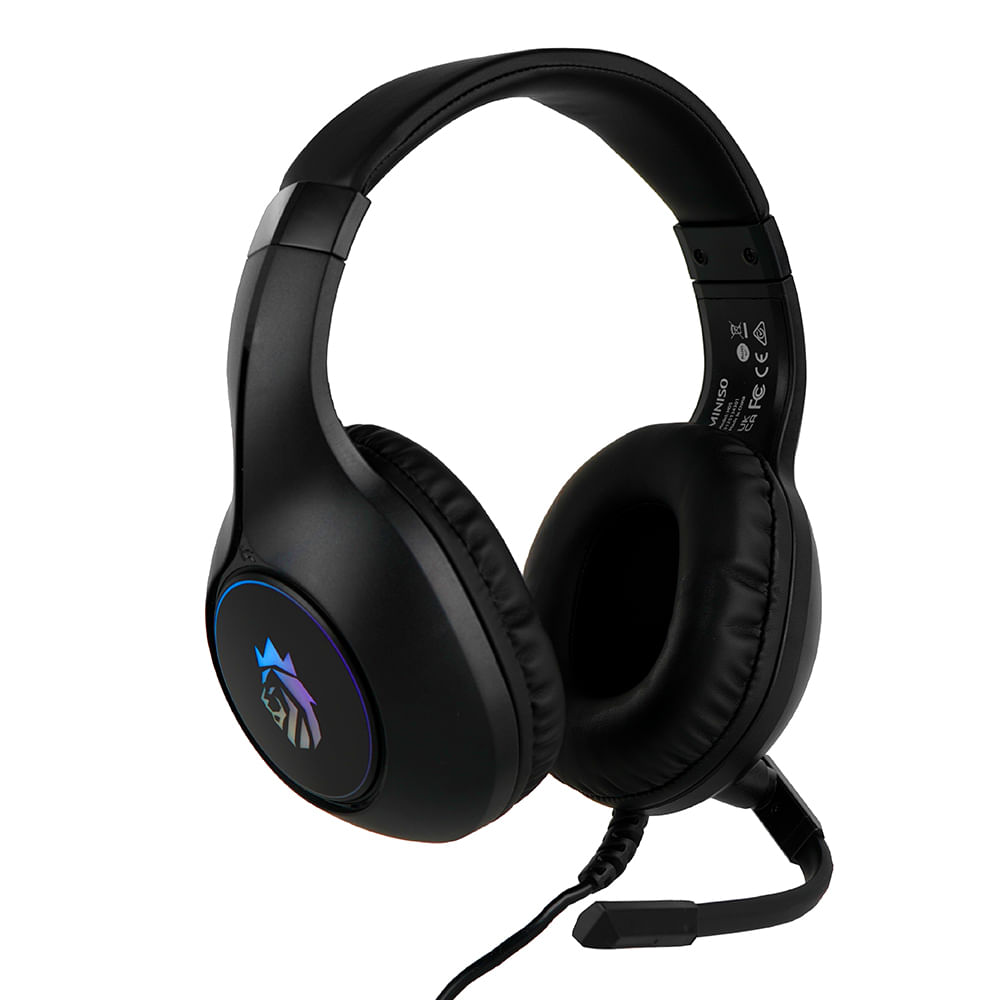 Audifonos de Diadema Rgb Bajo Pesado Modelo H05 Serie Miniso Negro - Miniso