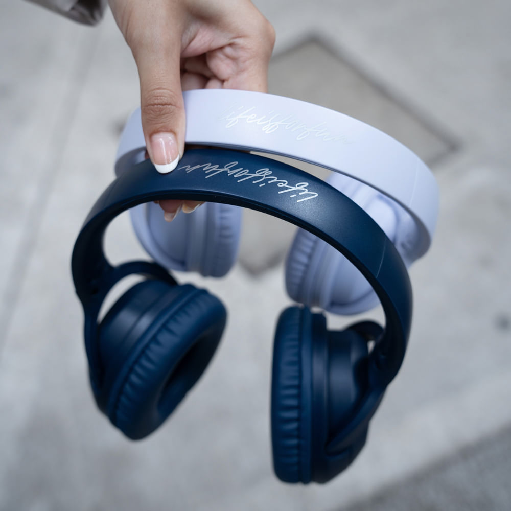 Audifonos Inalambricos Serie Life Is For Fun Mod Miniso Wb205 Morado ...