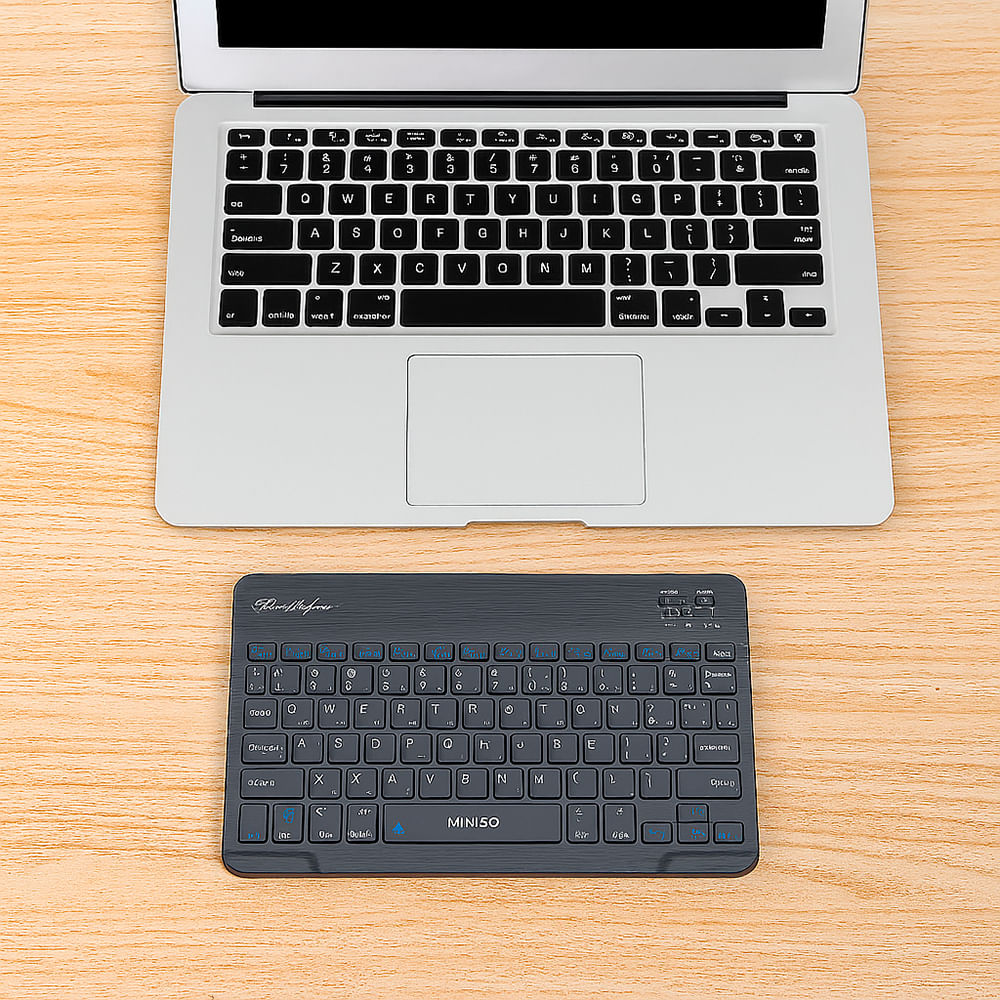 Teclado Inalambrico Recargable Serie Life Is For Fun Mod Miniso Sw ...