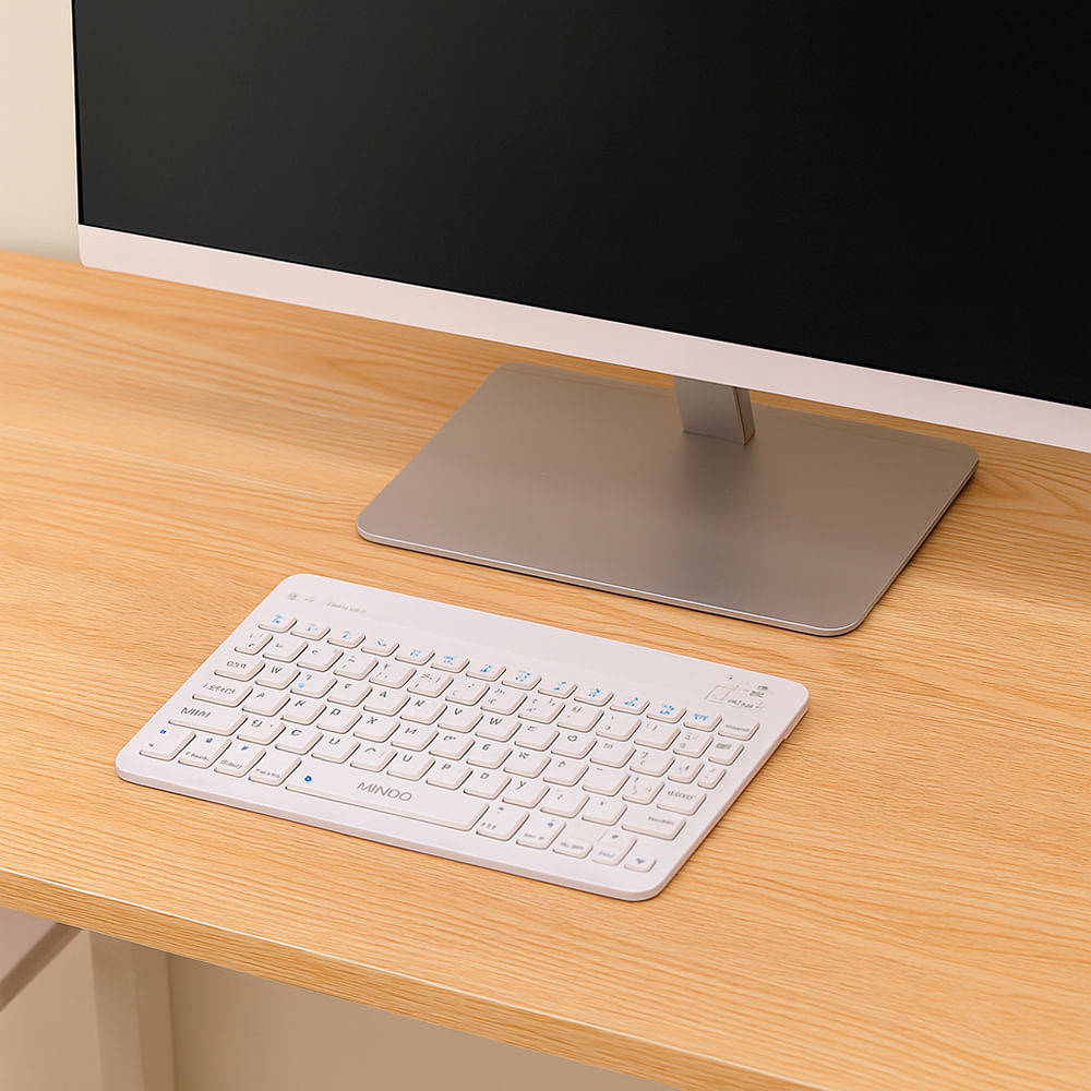 Teclado Inalambrico Recargable Serie Life Is For Fun Mod Miniso Sw ...