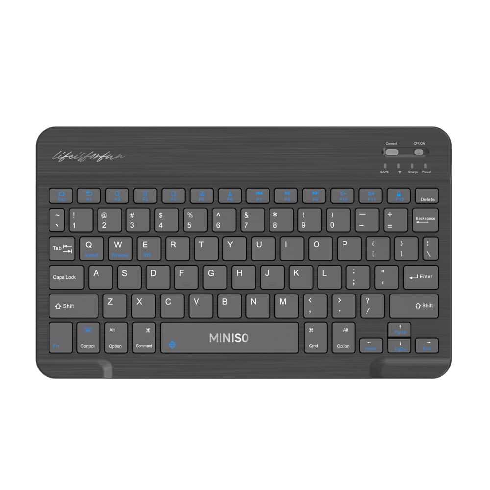 Teclado Inalambrico Recargable Serie Life Is For Fun Mod Miniso Sw ...