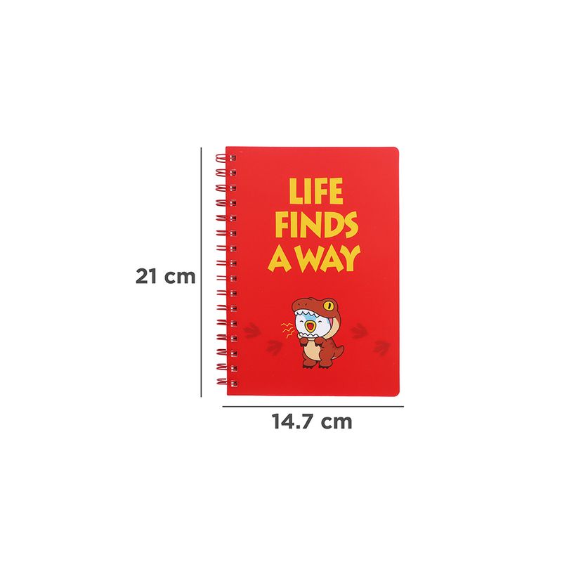 Libreta de 80 Hojas Pen Pen Tiranosaurio Serie Jurassic World - Miniso
